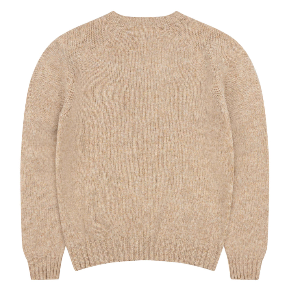 British Made. Scottish Lambswool Jumper With Classic Crew Neck. Preppy ...