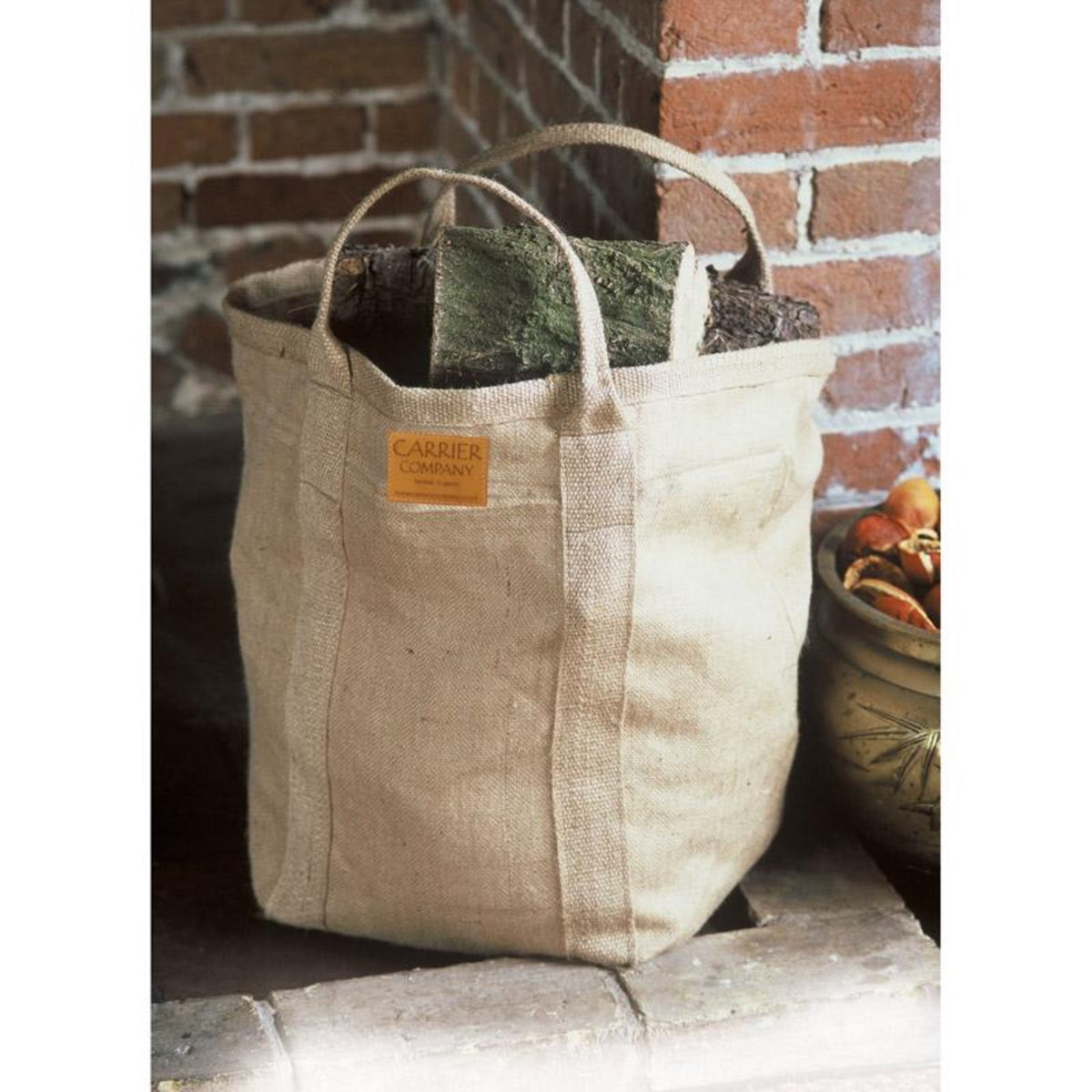 Log Bag | Jute Shopper | Fireside Bag | Carrier Company